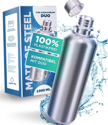 Die Edelstahl Flasche für Deinen Wassersprudler | MATE OF STEEL